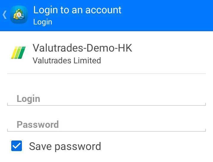 How to Log In to the MT4 or MT5 Platform on an Android Mobile App? – Valutrades Help Center